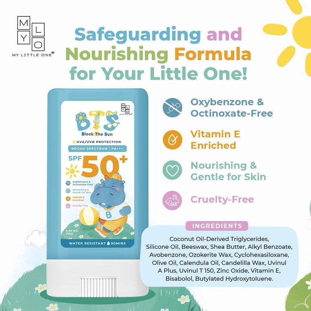 MyLO BTS Sunscreen Stick & Sunblock Lotion – Adertek Baby & Kids